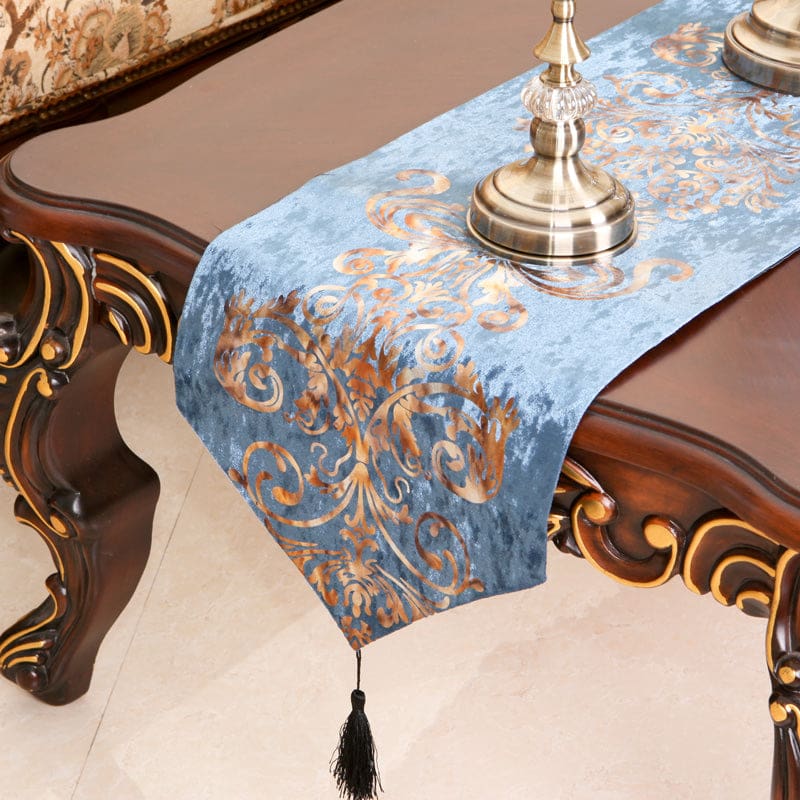 European Style Satin Velvet Table Runner