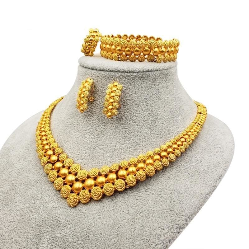 Gold Color Bridal Jewelry Set